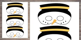 Snowman Stick Puppets (teacher made) - Twinkl