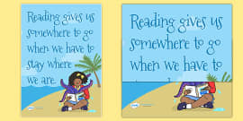 Reading is to the Mind Reading Quote Poster (Large) - Twinkl