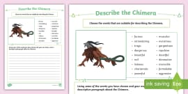 Describe Cerberus Writing Activity (teacher made) - Twinkl