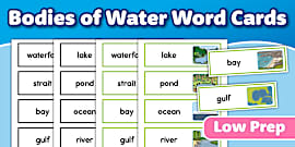 Bodies of Water Flashcards