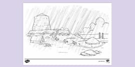 FREE! - Storm Colouring Sheet | Colouring Sheets - Twinkl