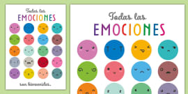 Pósters DIN A4: Las emociones (teacher made)