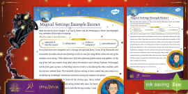 FREE! - * NEW * Magical Descriptive Words | Harry Potter Book Day | Twinkl