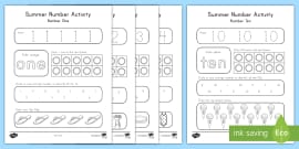 Summer Patterns Cut and Paste Activity (teacher made)