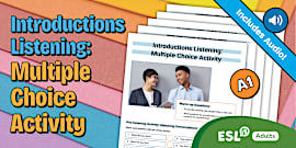 ESL My Family Listening Activity Sheet [Adults, A1]