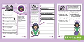 Present Tense Verbs Complete the Sentence Activity for K-2nd