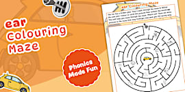 Cut and Stick 'nk' Word Sorting Worksheet / Worksheet