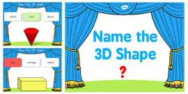 3D Shapes Interactive PowerPoint - Maths Resource - Twinkl
