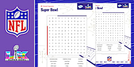 Football Word Search for K-2nd Grade