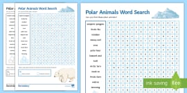 Arctic Word Search (Teacher-Made)