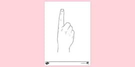 FREE! - Finger Counting Four Colouring | Colouring Sheets