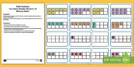 👉 Blank Ten-Frames Recording Sheet (teacher made)