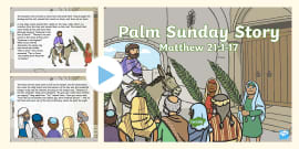 Palm Sunday Shortened Story Sequencing Cards - Twinkl