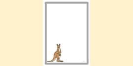 FREE! - Baby Kangaroo Page Border | Page Borders | Twinkl
