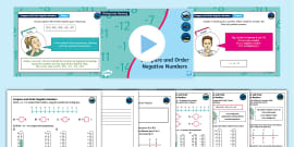 Year 5 Negative Numbers - Maths Mastery PowerPoint - Twinkl