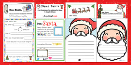 Letter to Santa Word Mat (teacher made)