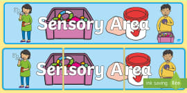 Sensory Box Label, Sensory Toys, Sensory Resources - Twinkl