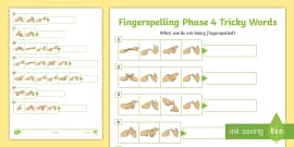 The Fingerspelling Challenge Activity - Deaf Awareness Week UK (2.5.17)