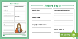Robert Boyle Timeline Template