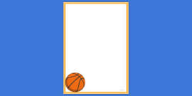 FREE! - Basketball Player Lebron James Page Border - Twinkl