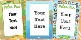 Peter Pan Display Borders - peter pan, display, borders, peter