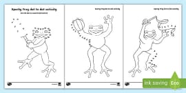 👉 Frog Dot to Dot (teacher made) - Twinkl