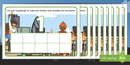 Superhero Playdough Mat (teacher made)