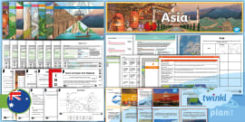 Geography of Asia Activity Pack | Asia Geography Worksheets