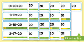 Number Bonds to 20 Game - Number Bonds Games - KS1
