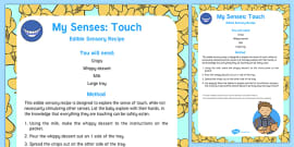 My Senses Sight Edible Sensory Recipe (teacher made)