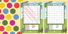 Types of Crocodile Word Search (teacher made) - Twinkl