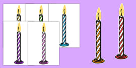 👉 Editable Blank Candle Labels | Primary Resources