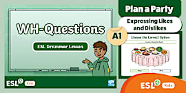 ESL 'Wh-' Questions Quiz