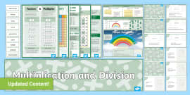 UKS2 Maths Multiplication and Division Display Pack - Twinkl