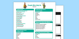 People Who Help Us Songs and Rhymes Resource Pack - Twinkl