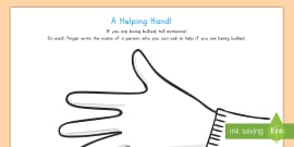 I’m a Helping Hand Activity Sheet (teacher made) - Twinkl
