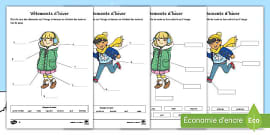 French Clothes 2 Word Cards (teacher made) - Twinkl