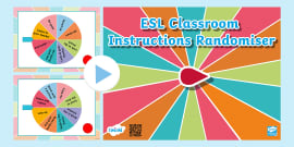 Classroom Instruction Posters for ESL Classrooms - Twinkl