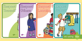 👉 Good Manners Display Posters - Classroom rules pictures