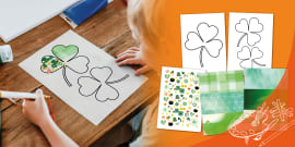 St. Patrick’s Day Cutting Activity Worksheet - Twinkl