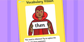 Vocabulary Villain Words Display Poster Pack (teacher made)