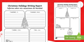 * NEW * Christmas Holiday Report Writing | Festive Primary Resource