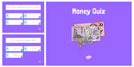Money Maths PowerPoint Quiz (teacher made) - Twinkl