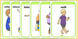 Gymnastics Instructions Word Mat