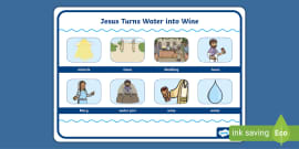 Jesus Walks on Water Word Mat (teacher made) - Twinkl