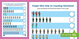 People Who Help Us and their Tools Matching Worksheet / Worksheet