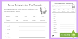 Famous Children's Authors Word Search - World Book Day, Lionni