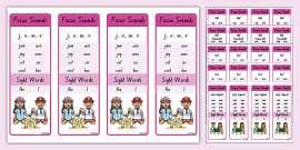 Phonics: Level 2: Spelling Bookmarks (teacher made) - Twinkl