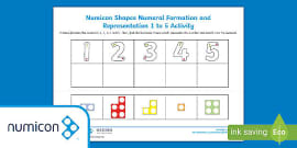Missing Numicon Shape Activity Sheet