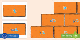 Grade 1 Phonics: Words Ending With -ing Word Wall Cards